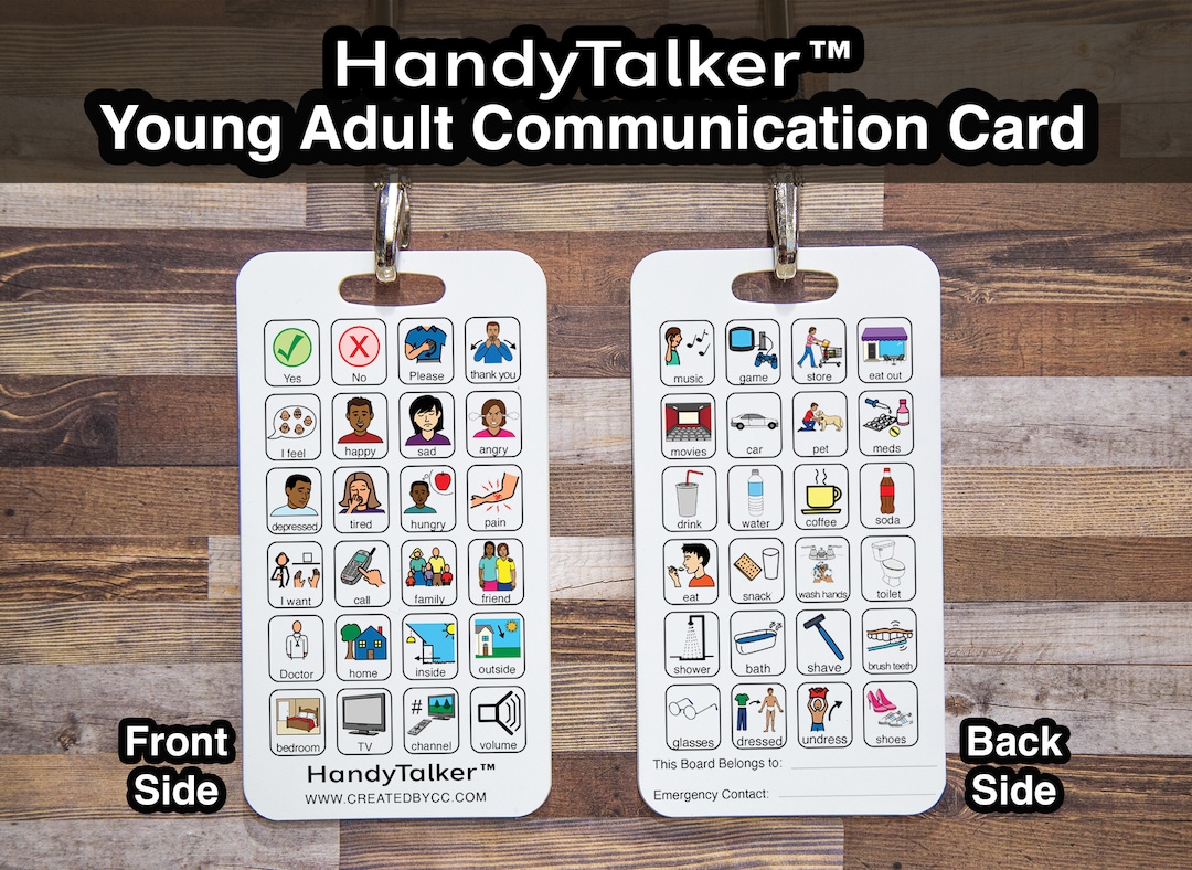 Handytalker® Young Adult Communication Board: Waterproof AAC Device - Etsy