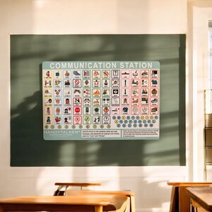 Handytalker® Communication Board: Low Tech AAC, Classroom Sign (12" X ...