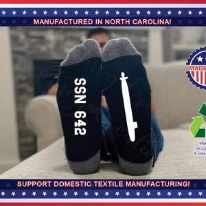 Submarine Socks Customize With Your Boat Number Mens and - Etsy