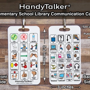 Handytalker® Library Communication Board: Non Verbal AAC Aid - Etsy