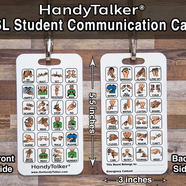 ASL Based Communication Board; With Real Pictures; Early Childhood Key ...