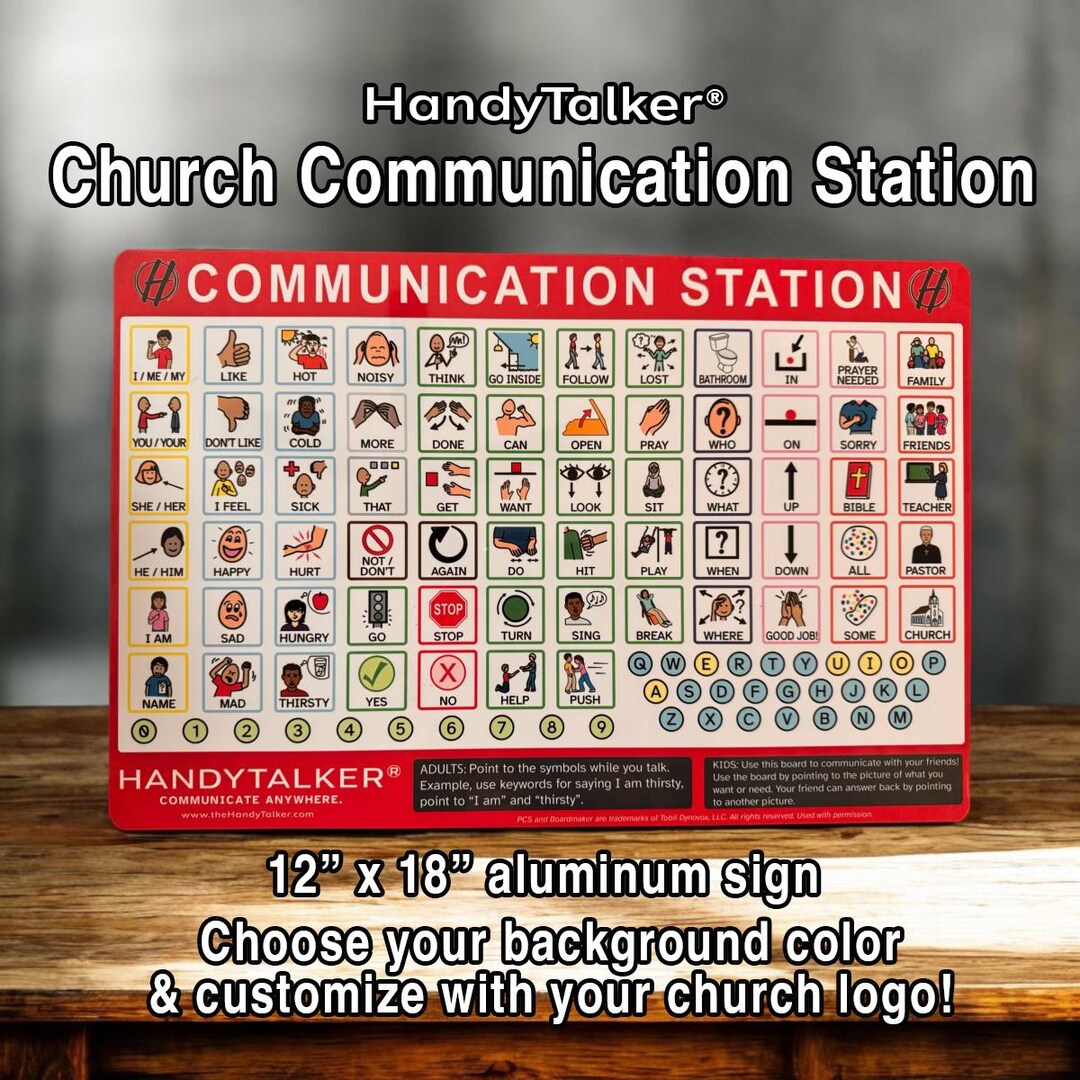 Handytalker® - Church Communication Station. Low Tech AAC Portable ...