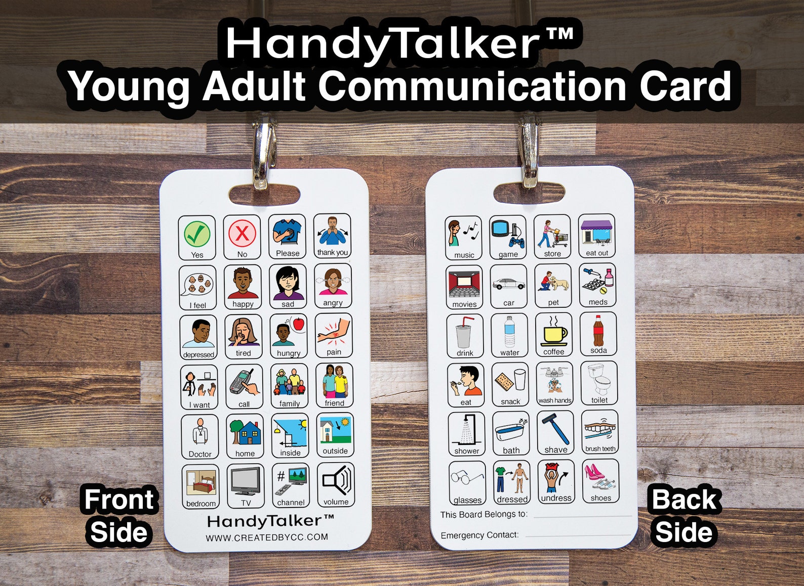 Handytalker Communication Cards: AAC Device, Set of 5, Waterproof - Etsy