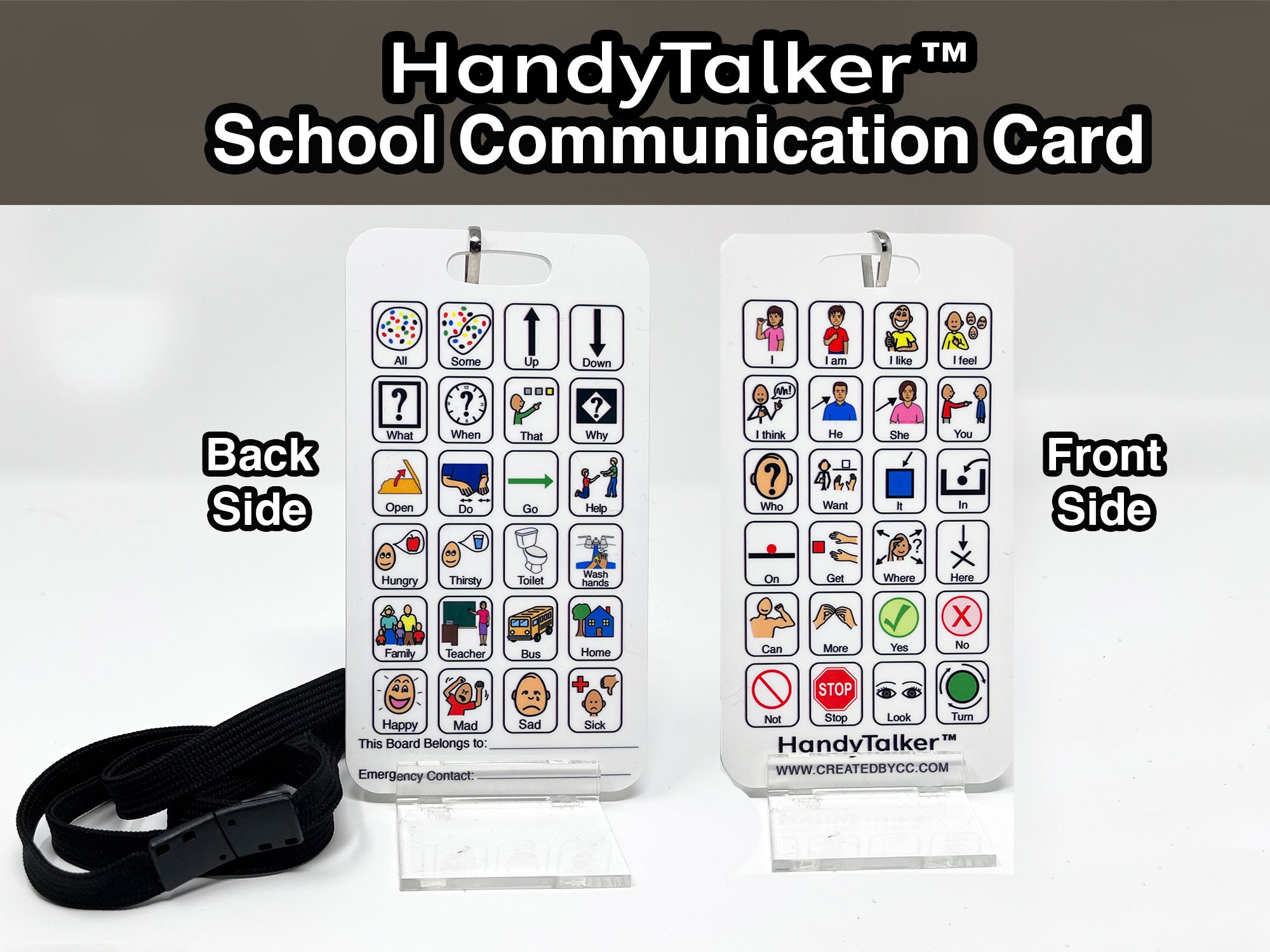 Handytalker School Communication Core Board: Non Verbal AAC Aid - Etsy