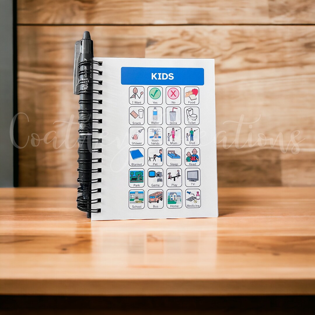 Handytalker® Bound Booklet. Help Your Non Verbal Kids Communicate AAC ...