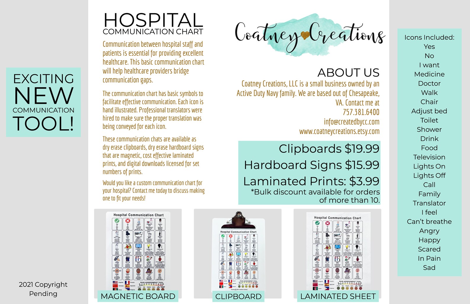 Multilingual Hospital Communication Chart: Patient Care Essentials - Etsy