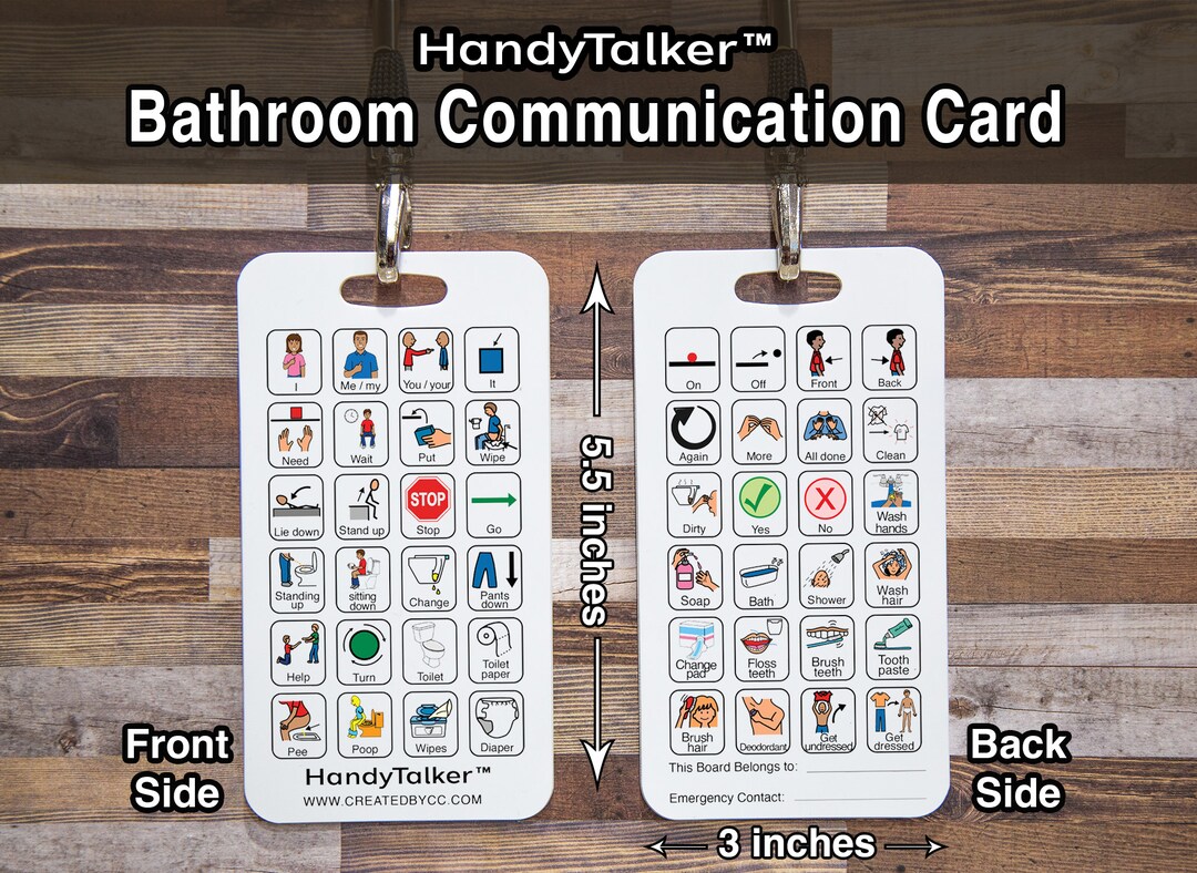 Handytalker® Help Your Non Verbal Kids Communicate in the Bathroom! AAC ...