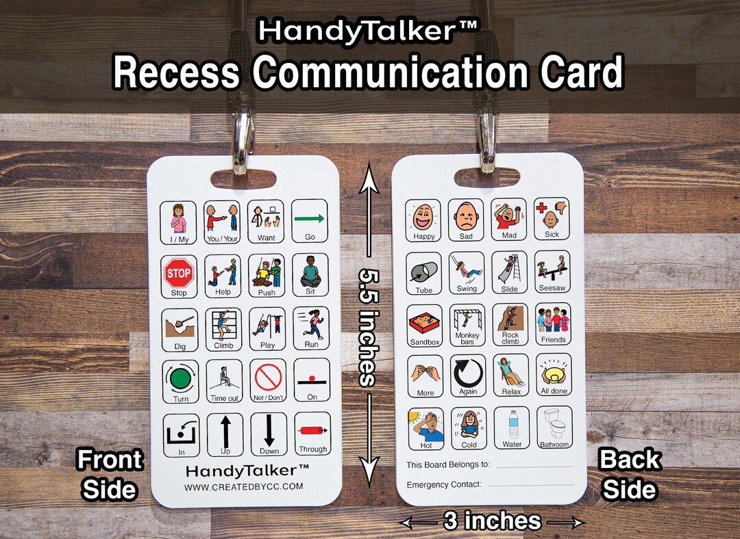 Handytalker® Help Your Non Verbal Kids Communicate During Recess or on ...