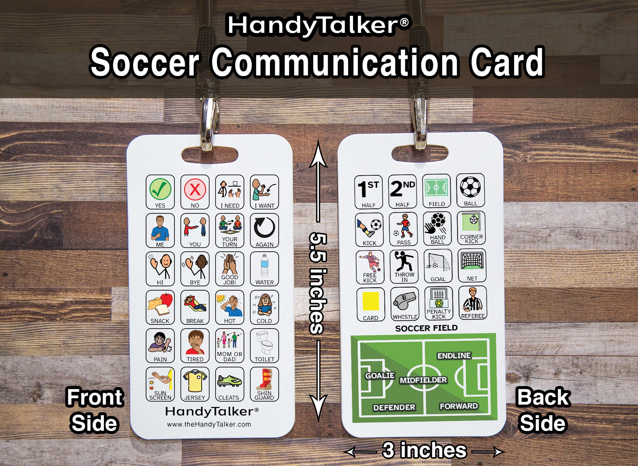Handytalker® Soccer Communication Board: Non Verbal Waterproof Aid - Etsy