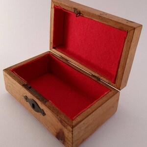 Antique Wooden Box With Hand Painted Top children Crossing a - Etsy