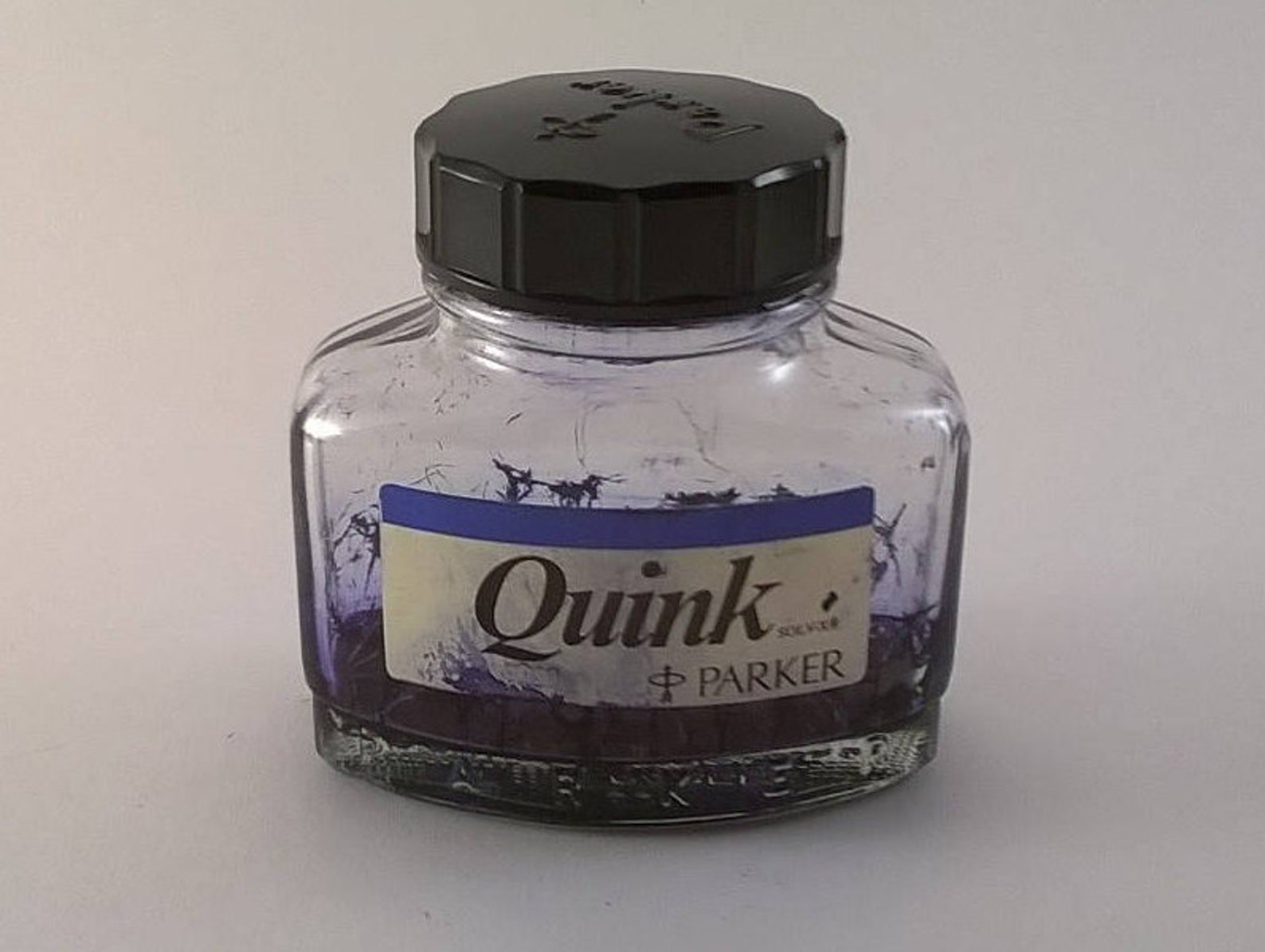 Vintage Parker Royal Blue Super Quink Ink Bottle empty - Etsy
