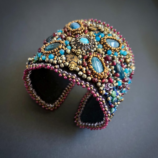 Bead Embroidery Cuff - Etsy
