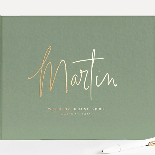 Wedding Guest Book Minimalist Guestbook Album for Wedding - Etsy