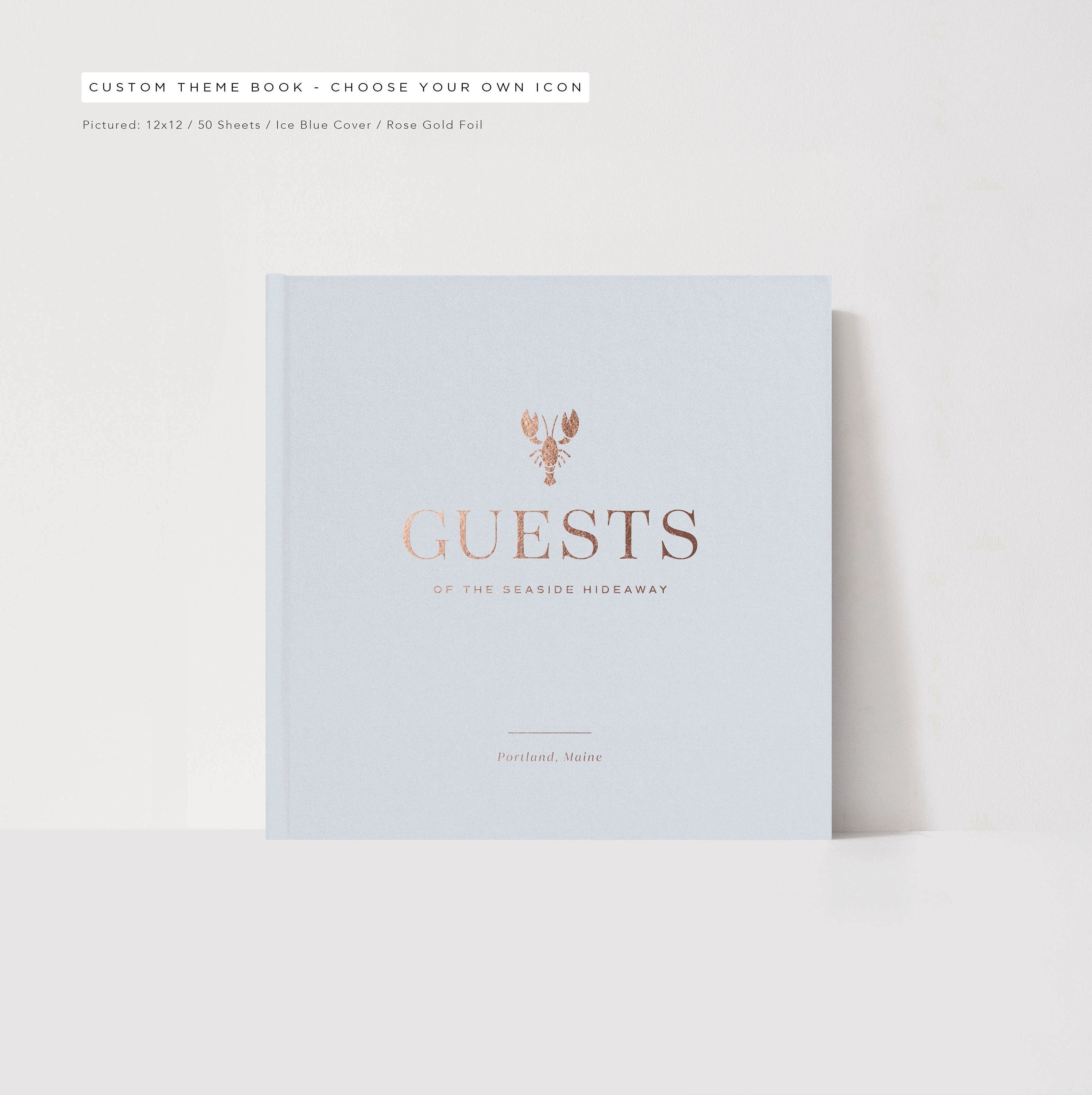 Vacation Rental Guest Book Custom Theme Hotel Sign in Book | Etsy