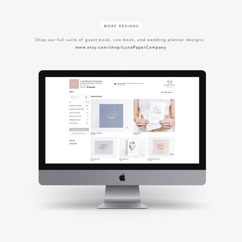 Wedding Guest Book Personalized Wedding Sign in Album | Etsy