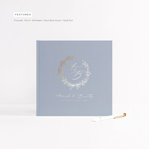 Wedding Guest Book Wedding Sign in Album Wedding Crest - Etsy