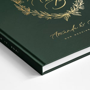 Wedding Guest Book Wedding Sign in Album Wedding Crest Signature Book ...