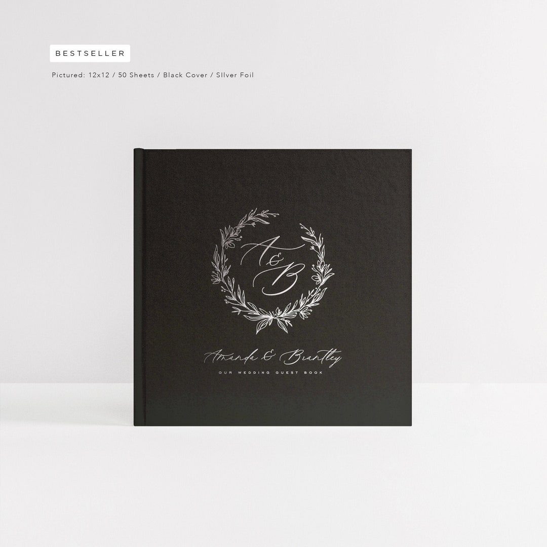 Wedding Guest Book Personalized Wedding Sign in Album Wedding Signature ...