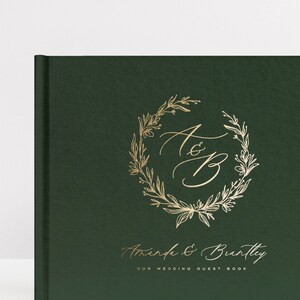 Wedding Guest Book Wedding Sign in Album Wedding Crest Signature Book ...
