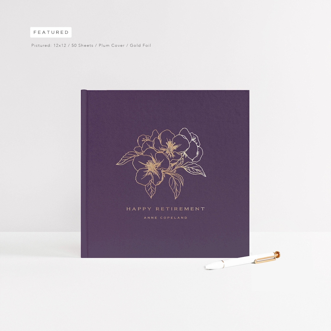 Retirement Guest Book | Retirement Party Gift Idea | Album for Party ...