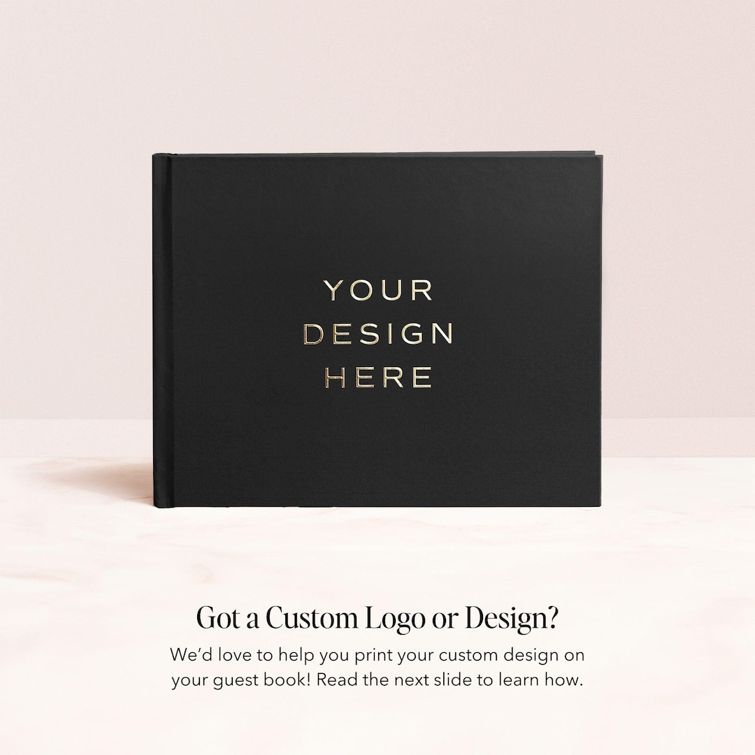 Custom Guest Book | Personalized Wedding Logo | Custom Wedding Monogram ...