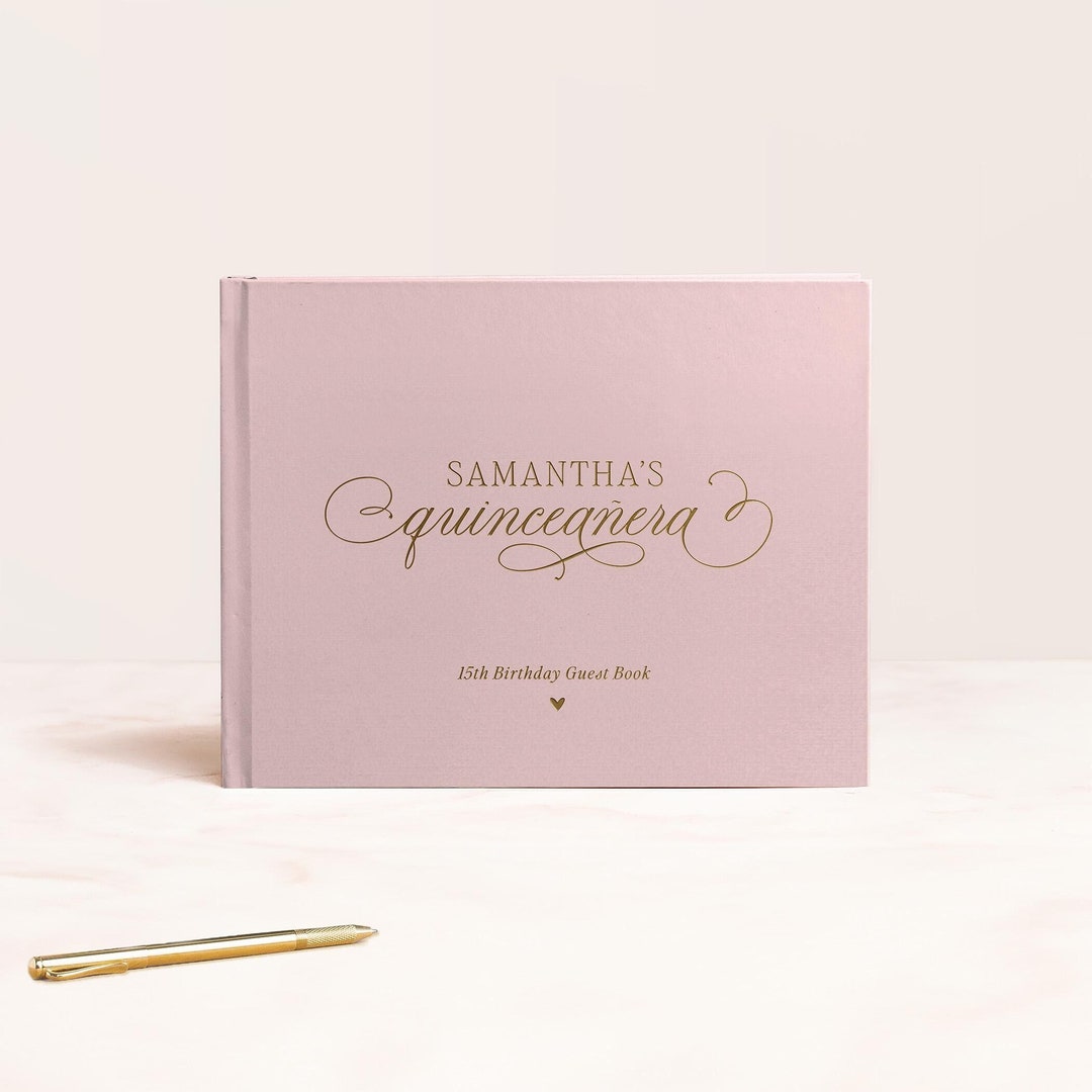Quinceañera Guest Book Gift Idea Guestbook for Party Sign in Book ...