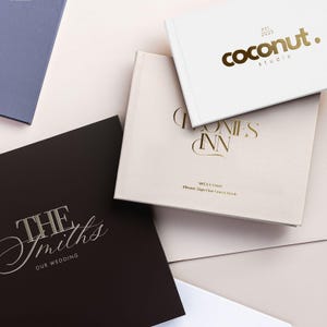 Custom Guest Book | Personalized Wedding Logo | Custom Wedding Monogram ...