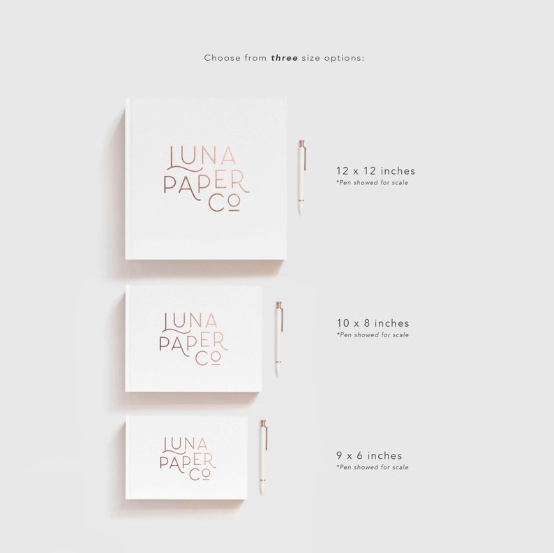 Wedding Guest Book Formal Wedding Hardcover Guestbook With | Etsy