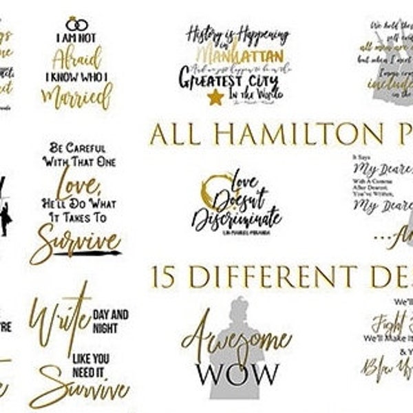 Hamilton Quotes - Etsy