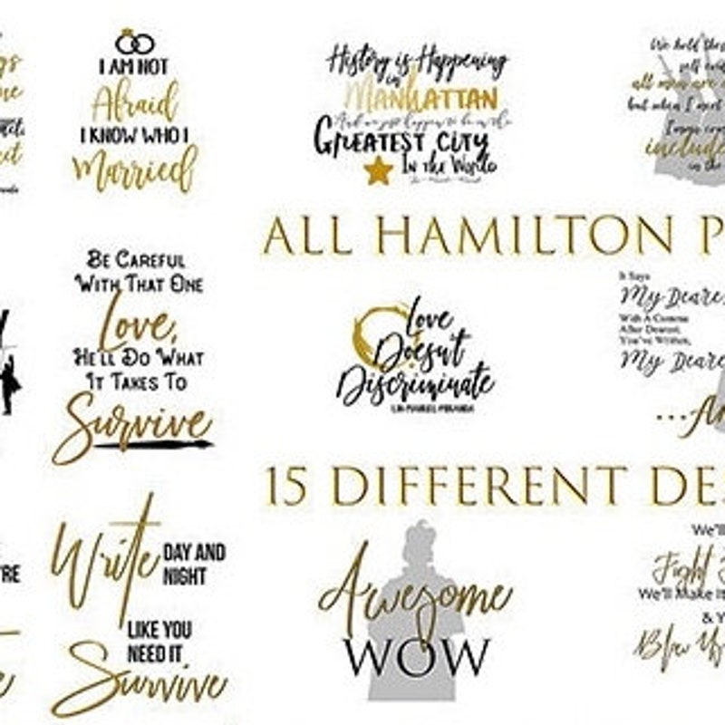 Hamilton Svg - Etsy