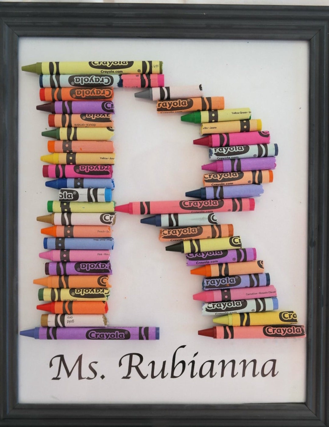 Crayon Art Picture Frame - Etsy