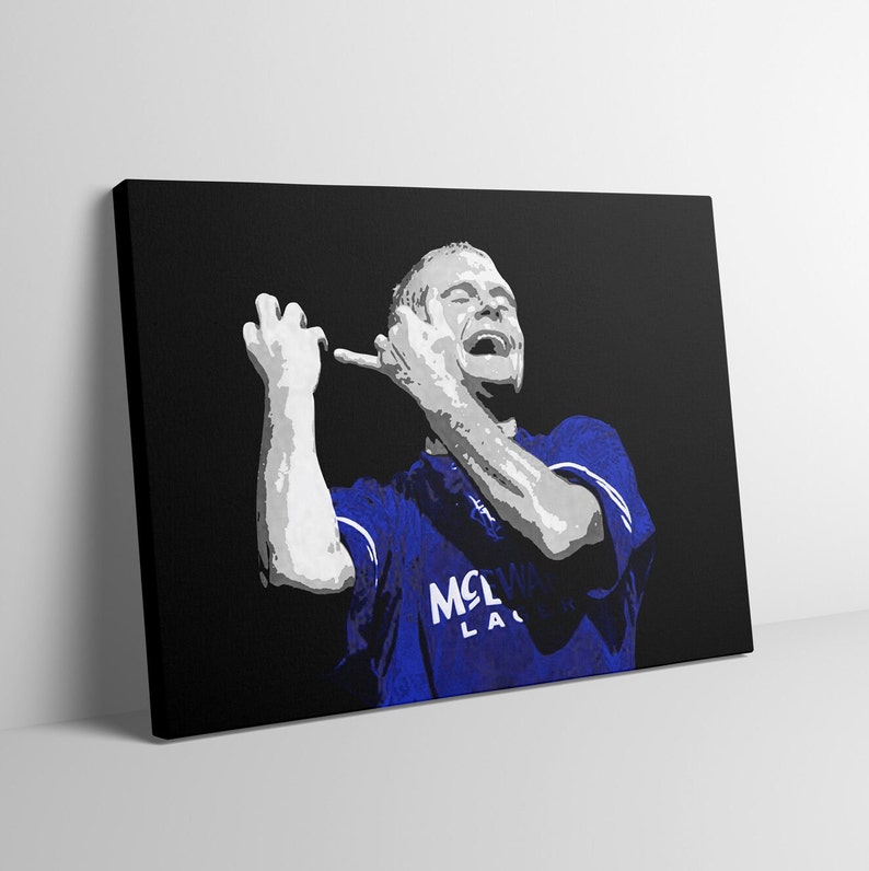 Paul Gascoigne Gazza Playing the Flute, Rangers FC - Etsy