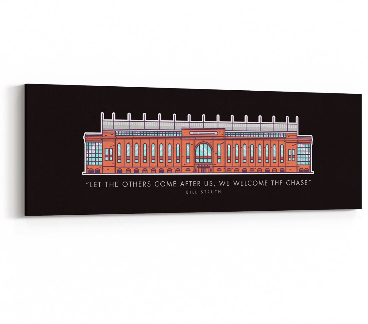 We Welcome the Chase - Ibrox Stadium, Bill Struth Quote - - Etsy UK