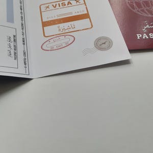 Bilingual Arabic English Pretend Play Passport, Learn Arabic Vocabulary ...