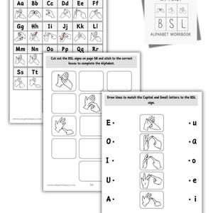 British Sign Language Activity Book | Sign Language Workbook | BSL ...