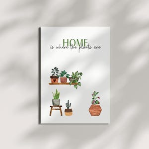 Printable Botanical Wall Art - Plant Quote Wall Art Print - Minimalist ...
