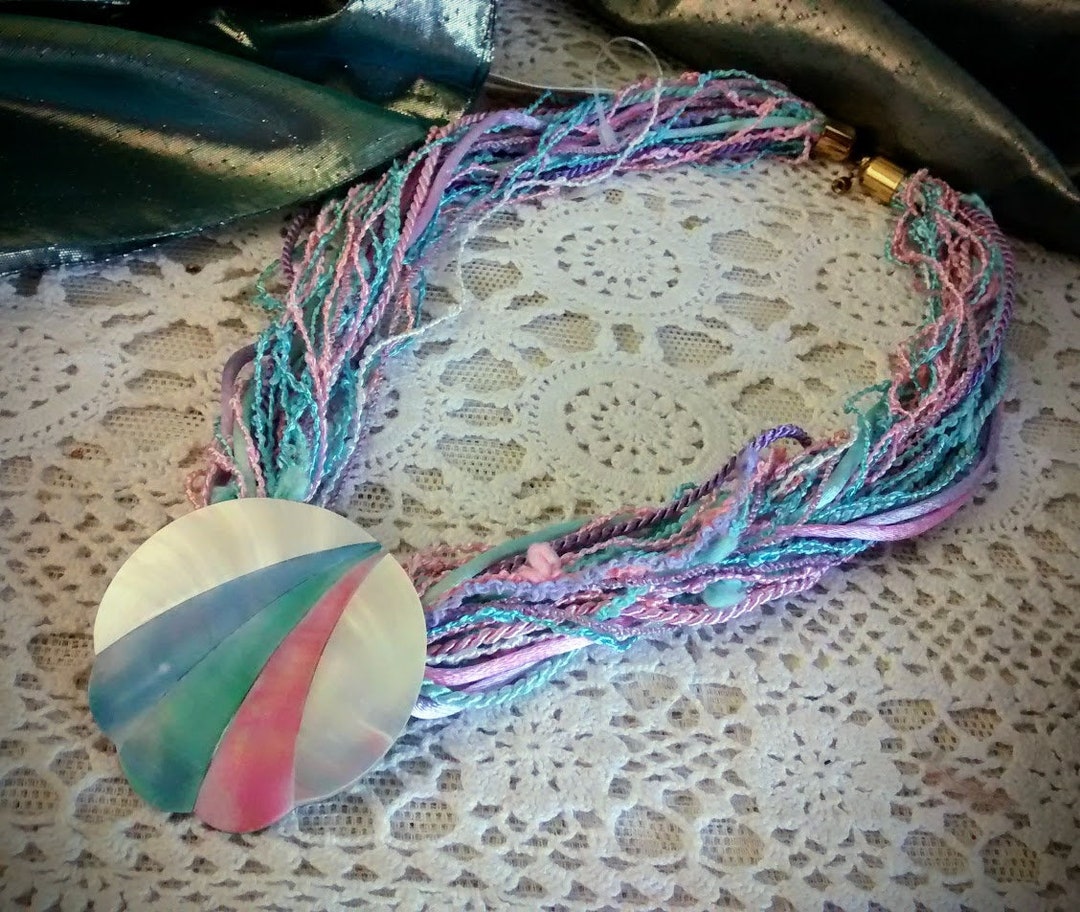 Vintage Shell Collar Pastel She Shells Art Deco - Etsy España