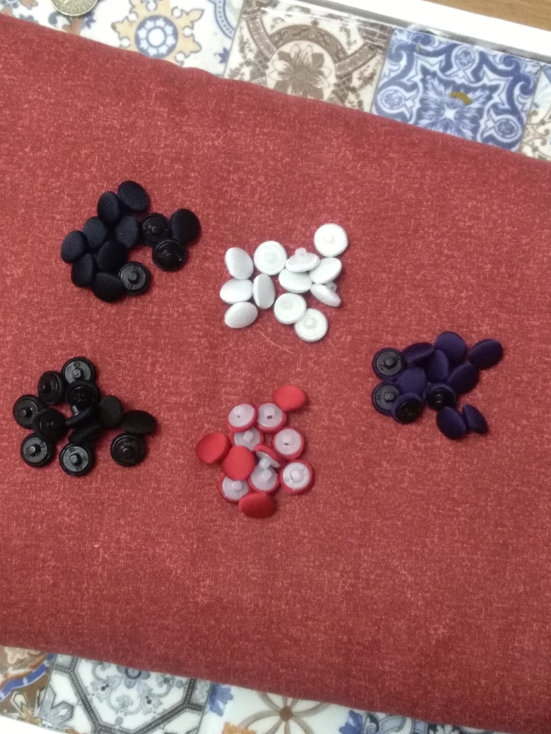 Mix Satin Covered Buttons 12mm. - Etsy