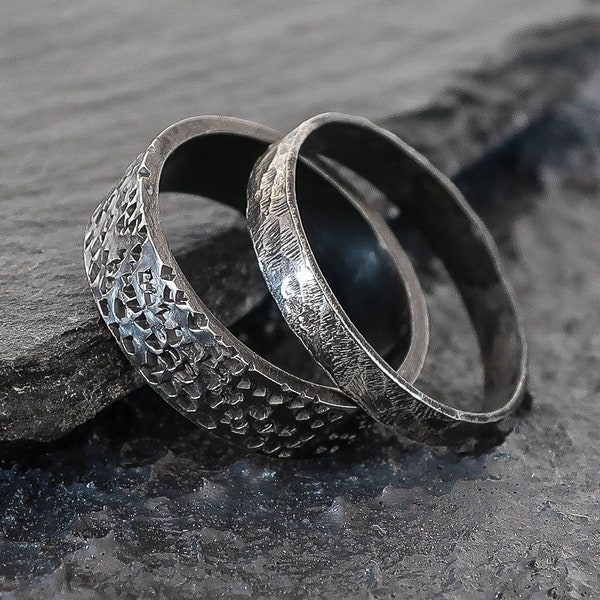 Wedding Ring Set Medieval - Etsy
