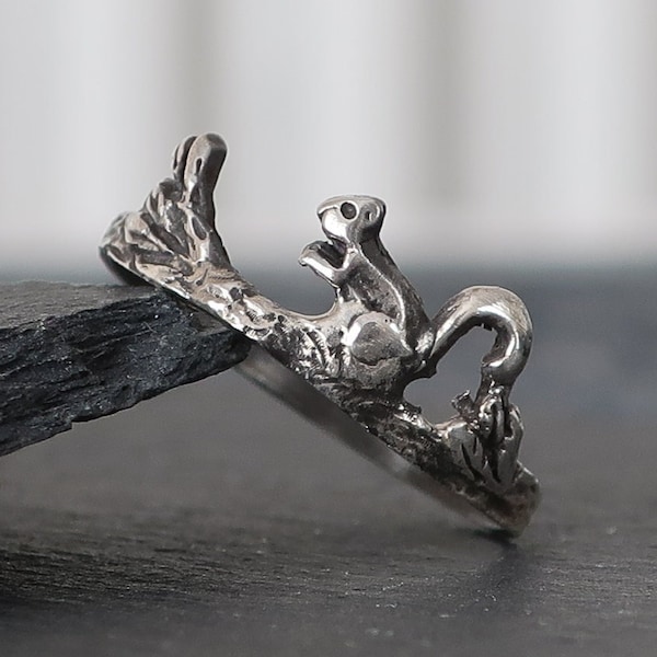 Squirrel Ring - Etsy