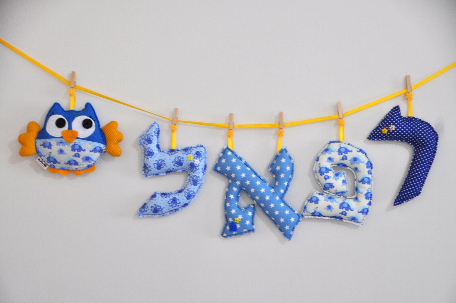 7 Fabric Letter Name Banner,hanging Fabric Letters,baby Name Fabric ...