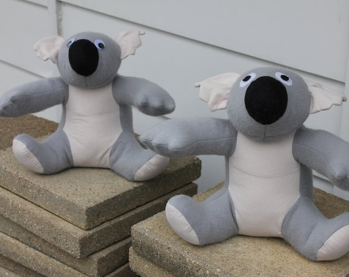 Blue Plush Koala Bear Toy - Etsy