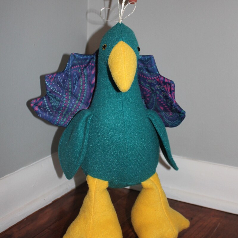 Peacock Stuffed Toy - Etsy