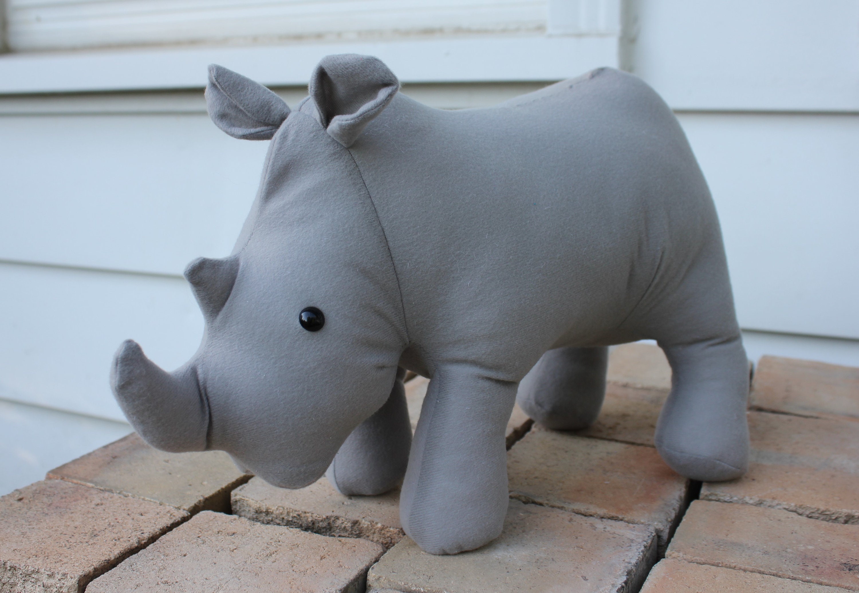 Stuffed Rhino Plush Stuffed Animal - Etsy