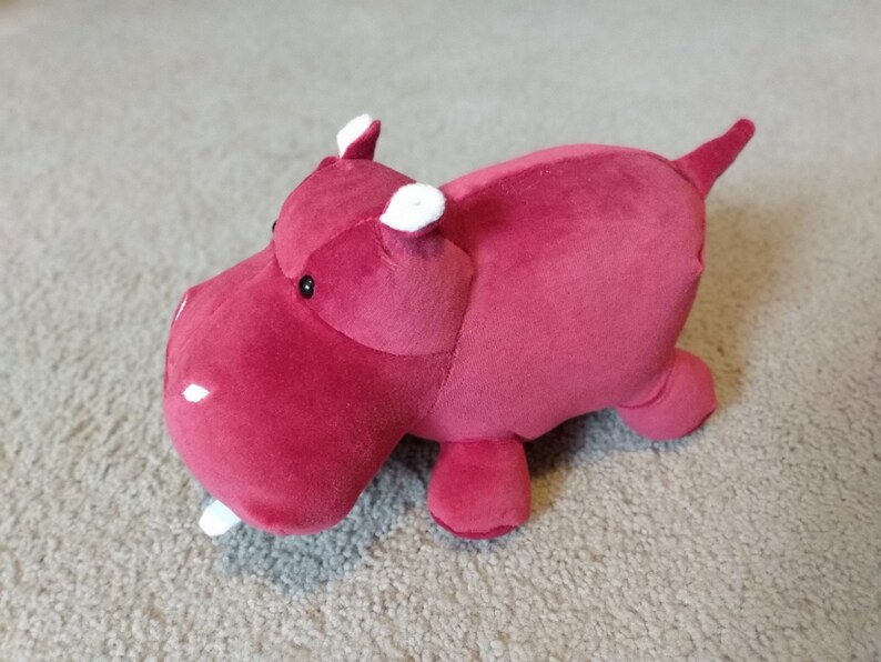 Stuffed Hippo Fleece Hippopotamus Stuffed Animal Hippo Plush - Etsy