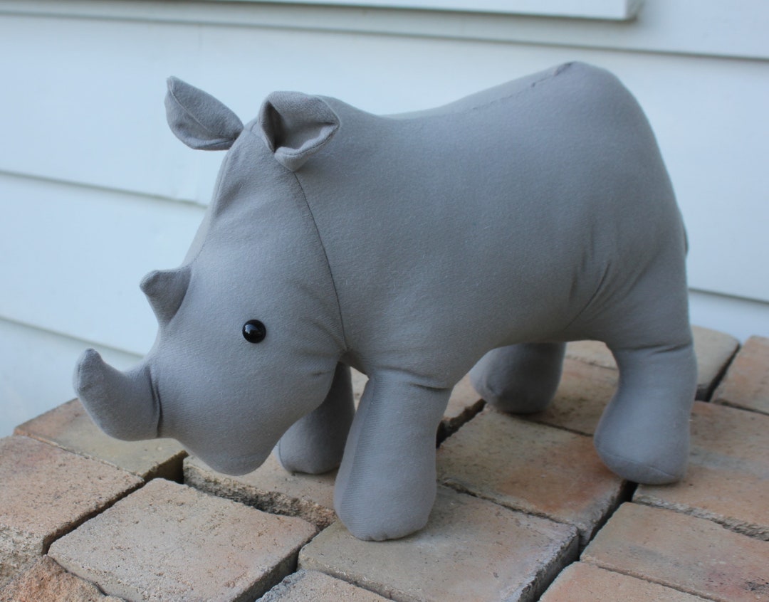 Stuffed Rhino Plush Stuffed Animal - Etsy