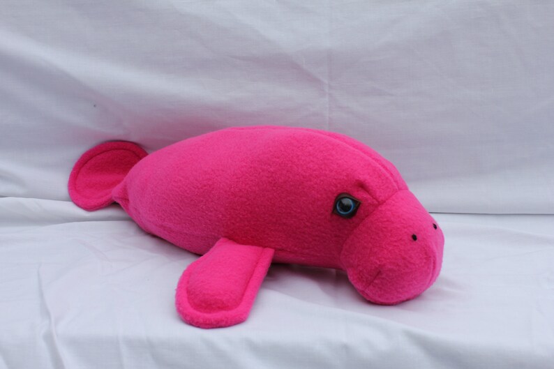 Stuffed Manatee Fleece Stuffed Animal Sea Cow Dugong - Etsy