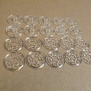 Plastic Snap Fasteners, Clear, Black, or White, 10 Sets, NEW 7MM 10MM ...