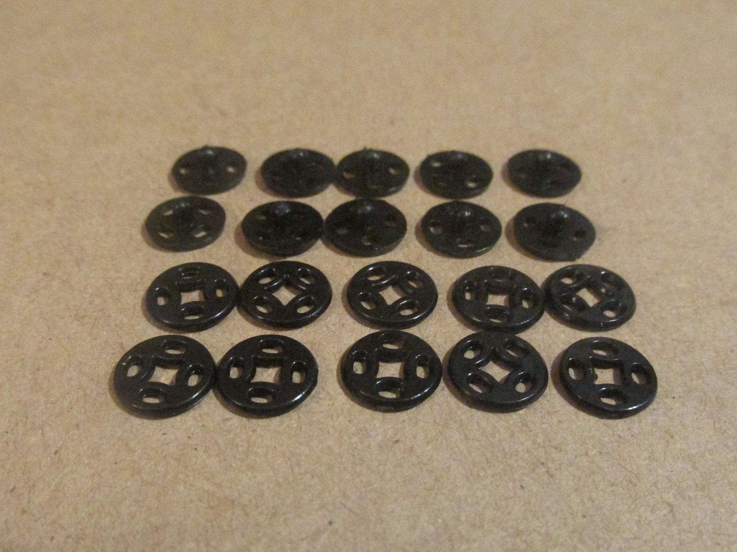 Plastic Snap Fasteners Clear Black or White 10 Sets NEW | Etsy