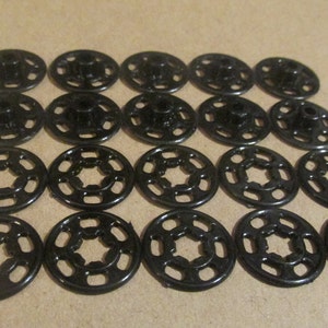 Plastic Snap Fasteners, Clear, Black, or White, 10 Sets, NEW 7MM 10MM ...